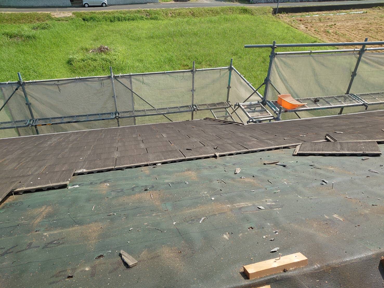 周南市Y様邸屋根葺き替え工事｜ブログ｜新着情報｜（山口県岩国市・周南市の屋根リフォーム・外壁塗装リフォームならやねや職人〈ナガタニ興産〉）